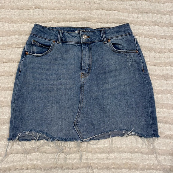 wild fable | Skirts | Wild Fable Jean Distressed Mini Skirt | Poshmark